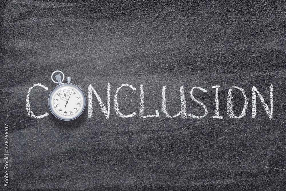 conclusion word watch Stock Photo | Adobe Stock
