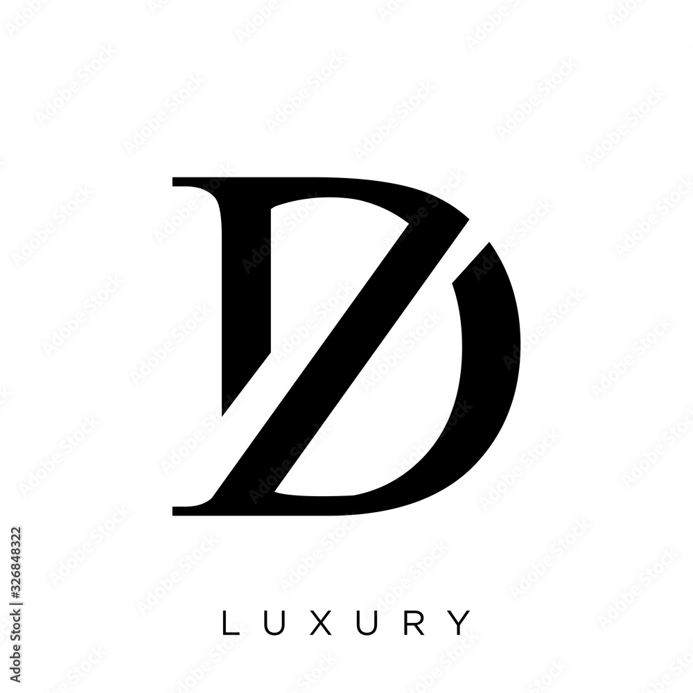 dz logo design vector icon Stock Vector | Adobe Stock