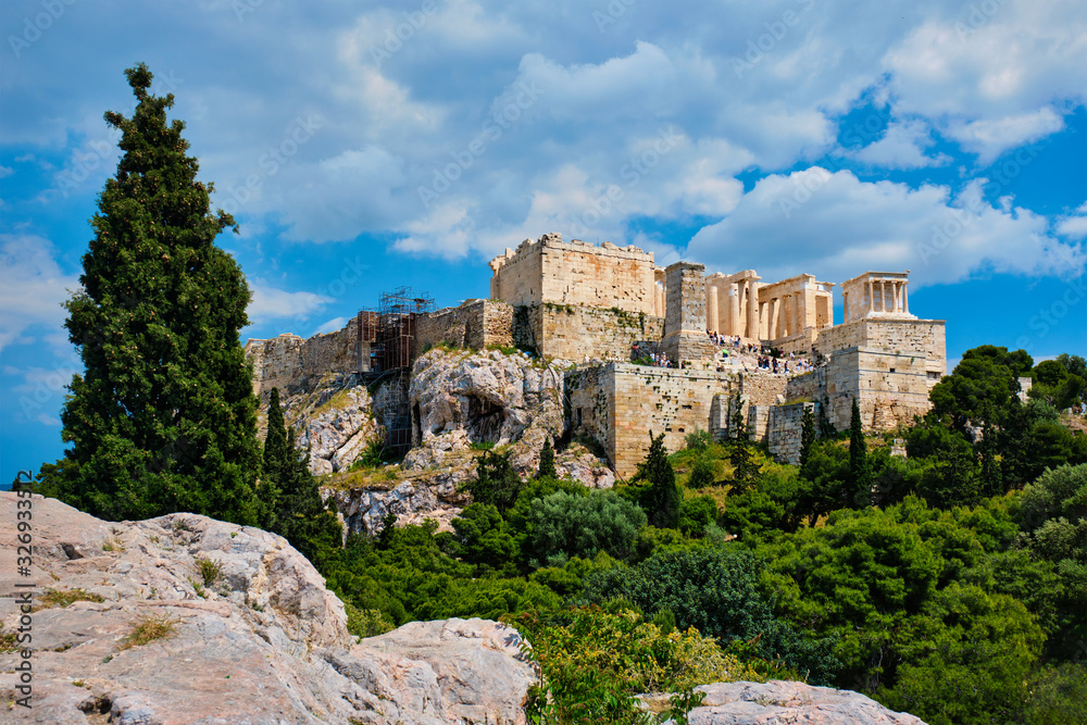 Iconic Parthenon Temple at the Acropolis of Athens, Greece Stock Photo ...