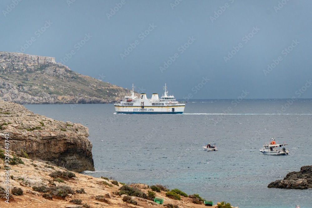 Fotografie Ferry of Gozo Channel Line company connecting Maltese island ...