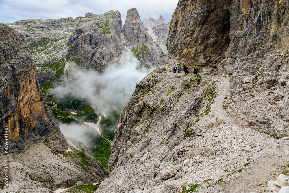 Photo Stock Drei Zinnen Südtirol Italien Dolomiten Hochgebirge Berge ...