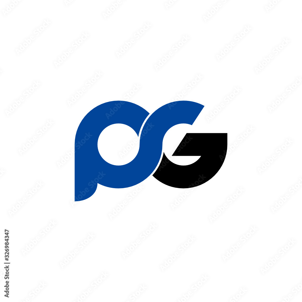 letter PG logo design vector Stock Vector | Adobe Stock