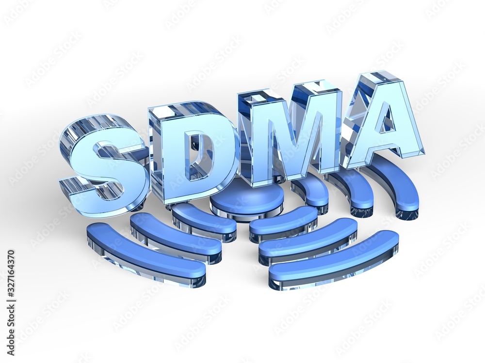 SDMA acronym (Space-division multiple access) Stock Illustration ...
