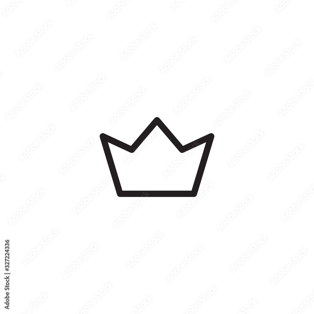 Crown Icon in trendy flat style isolated on white background. Crown ...