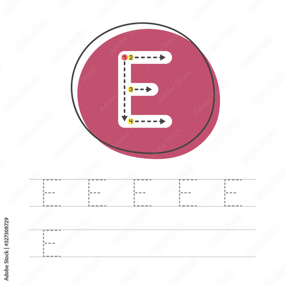 Learning to write a letter. A practical sheet from a set of exercises for the development and ...