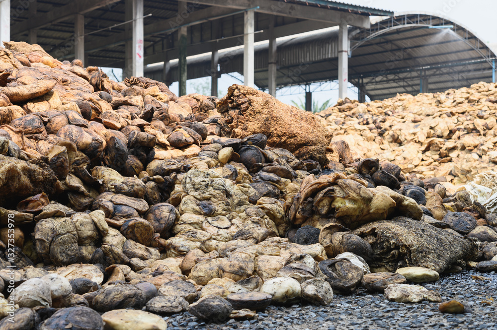 Rubber processing factory,Standard Thailand Rubber STR 20, Block rubber ...