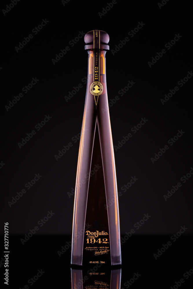 ROCKAWAY, NJ - MARCH 1, 2020: Bottle of Don Julio 1942 Tequila Anejo ...