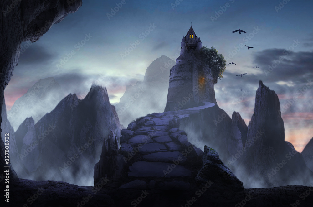 castle on the hill Stock Photo | Adobe Stock