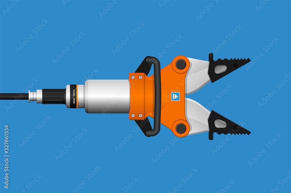 Hydraulic rescue tool equipment assist driver vehicle extrication ...