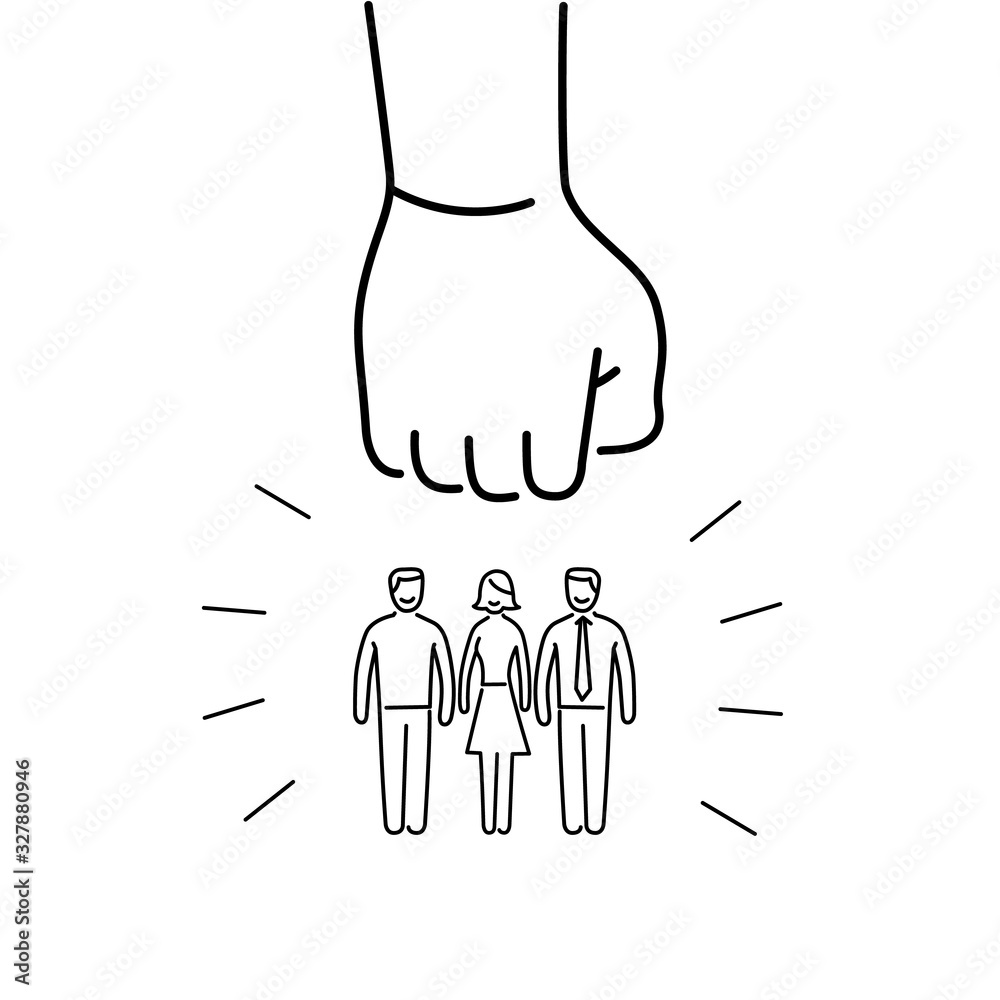 Image vectorielle Stock Conceptual vector aggressive campaign strategy ...