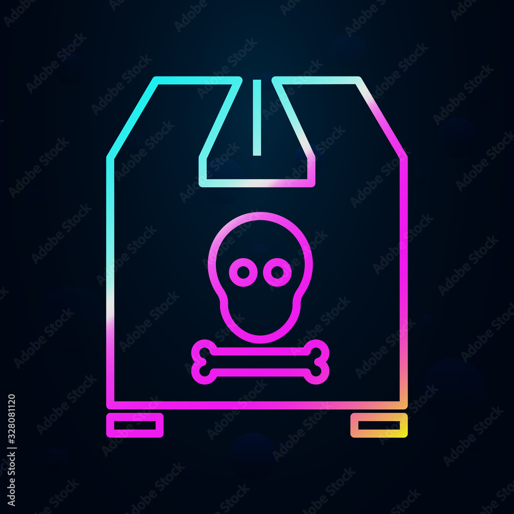 dangerous premise in nolan style icon. Simple thin line, outline vector ...