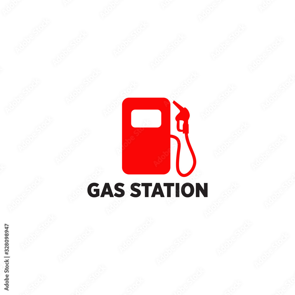 Gas station icon logo design vector template Stock Vector | Adobe Stock