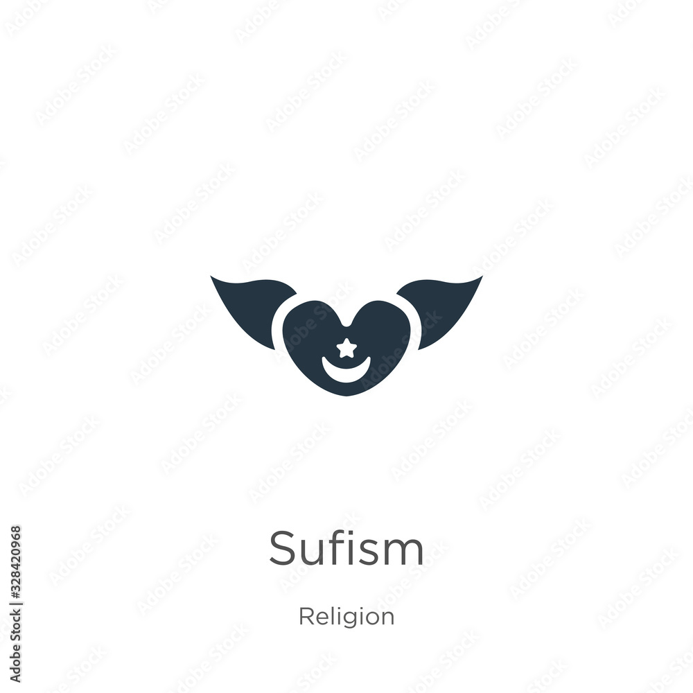 Sufism icon vector. Trendy flat sufism icon from religion collection ...