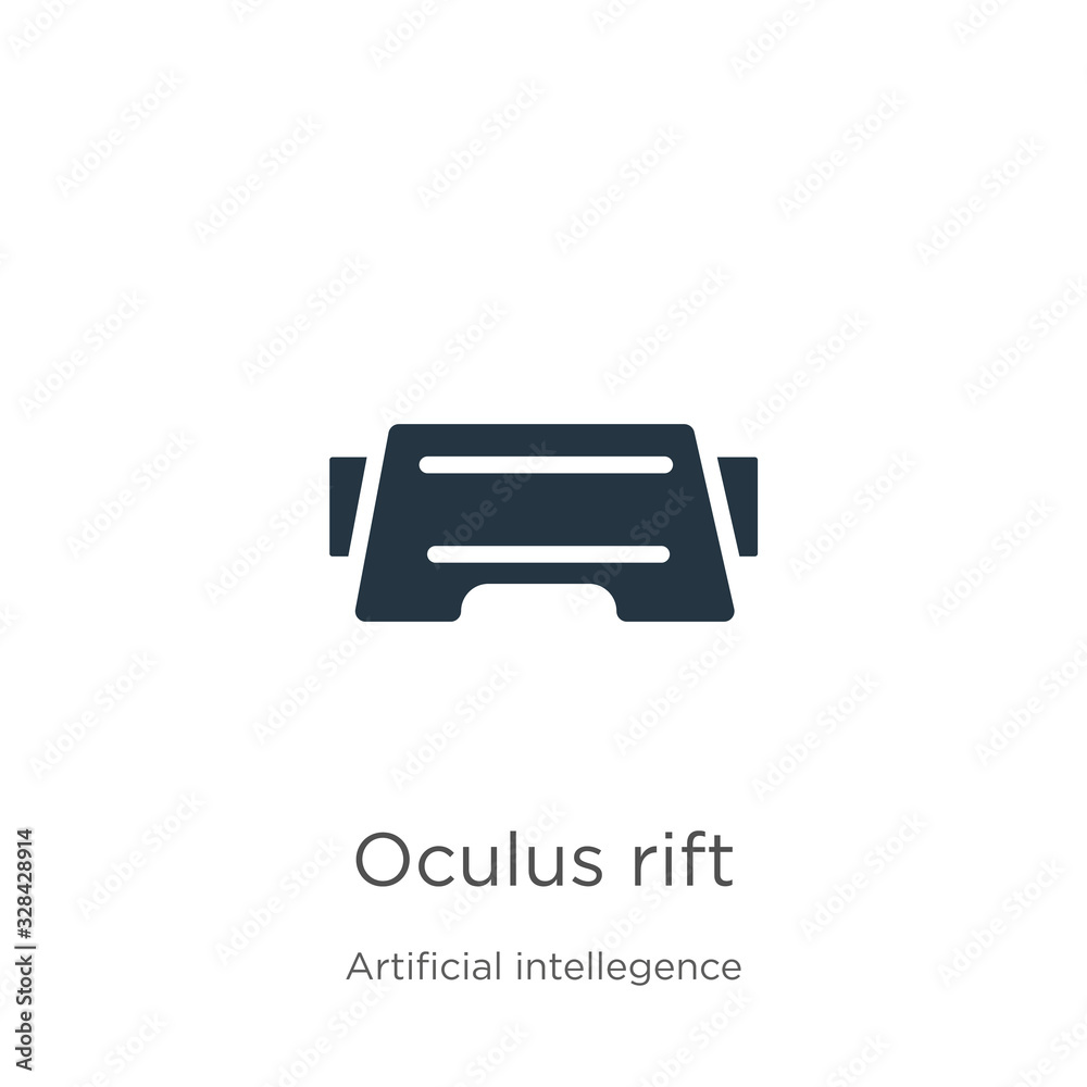 Oculus rift icon vector. Trendy flat oculus rift icon from artificial ...