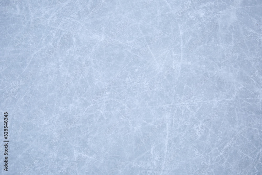 texture of ice skates traces on the blue ice Stock Photo | Adobe Stock