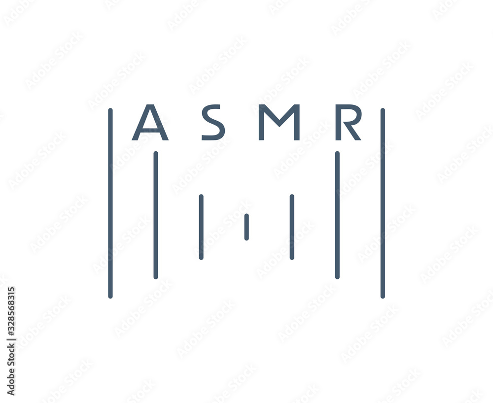 Design of elegant ASMR symbol Stock Vector | Adobe Stock