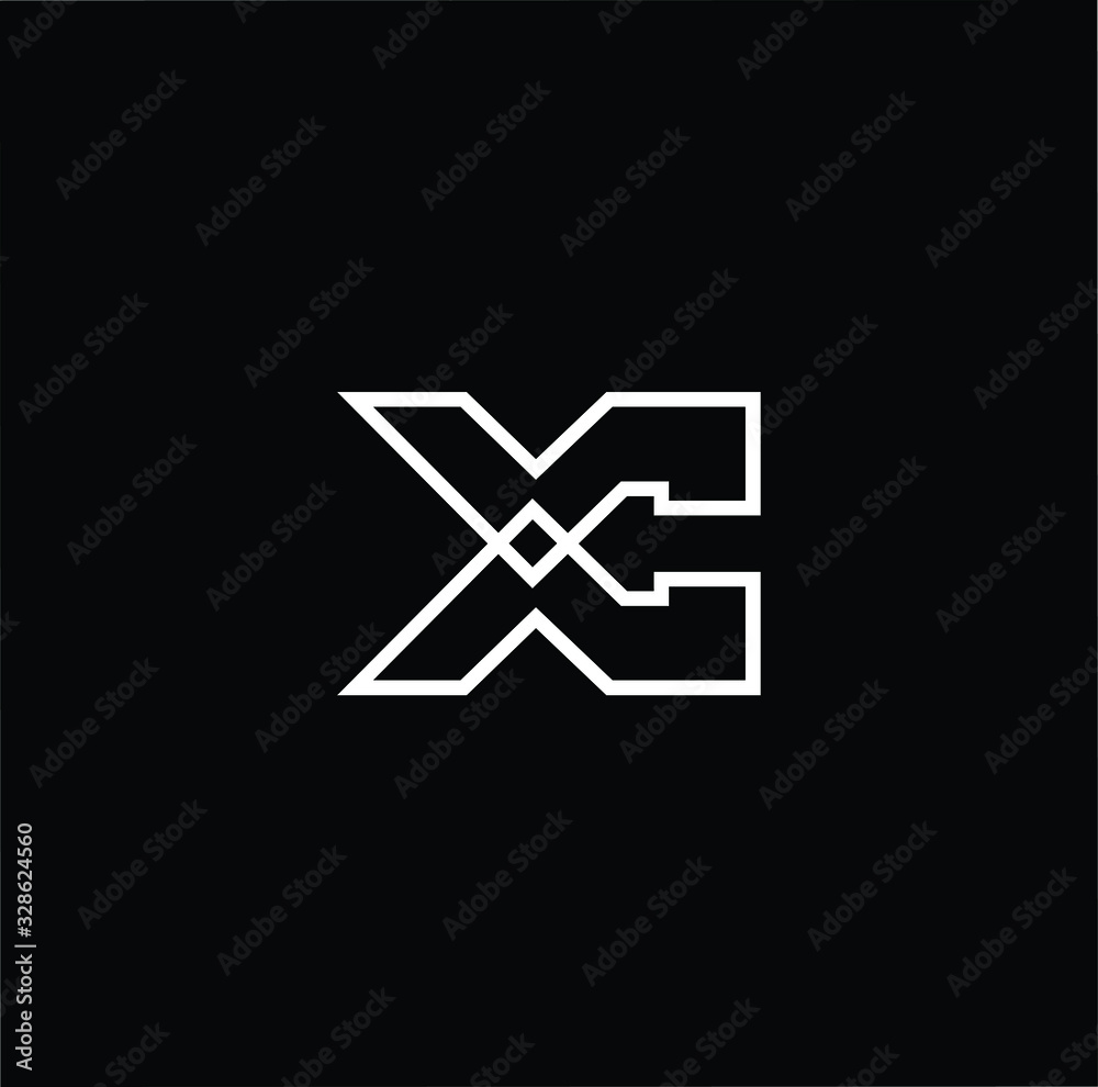 Initial based modern and minimal Logo. XC CX letter trendy fonts ...
