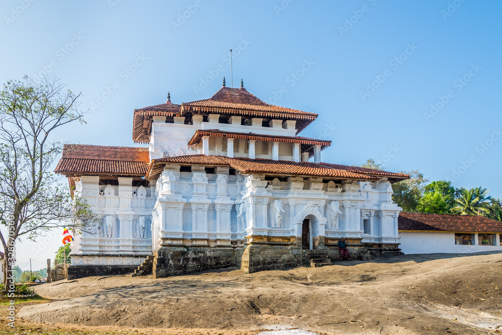 View at the Buddhist Temple Lankatilaka Vihara in Mahanuvara - Sri ...