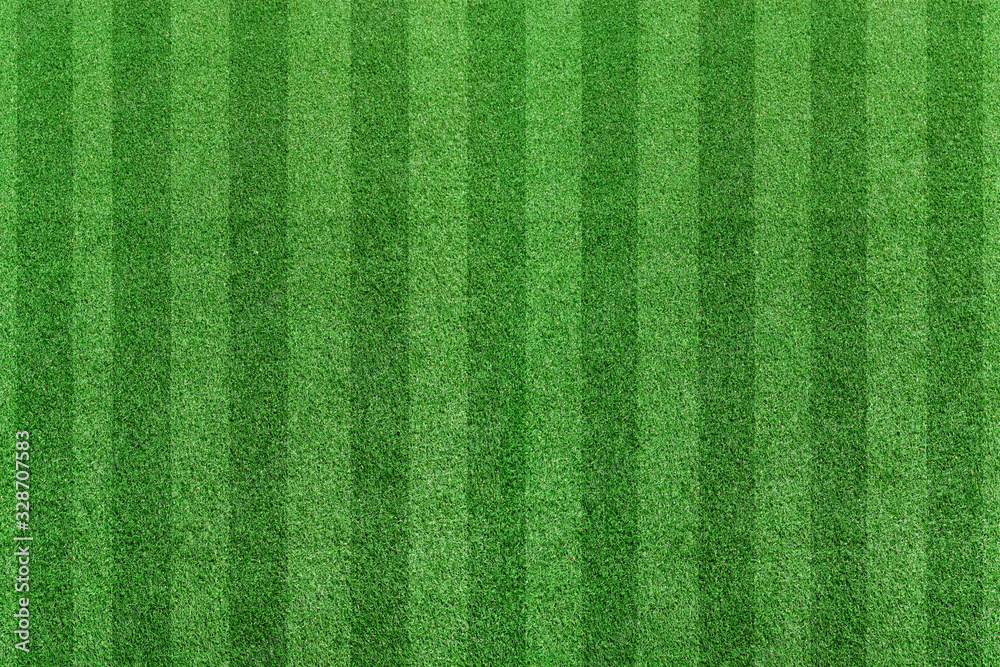 Top view stripe grass soccer field. Green lawn pattern background Stock ...