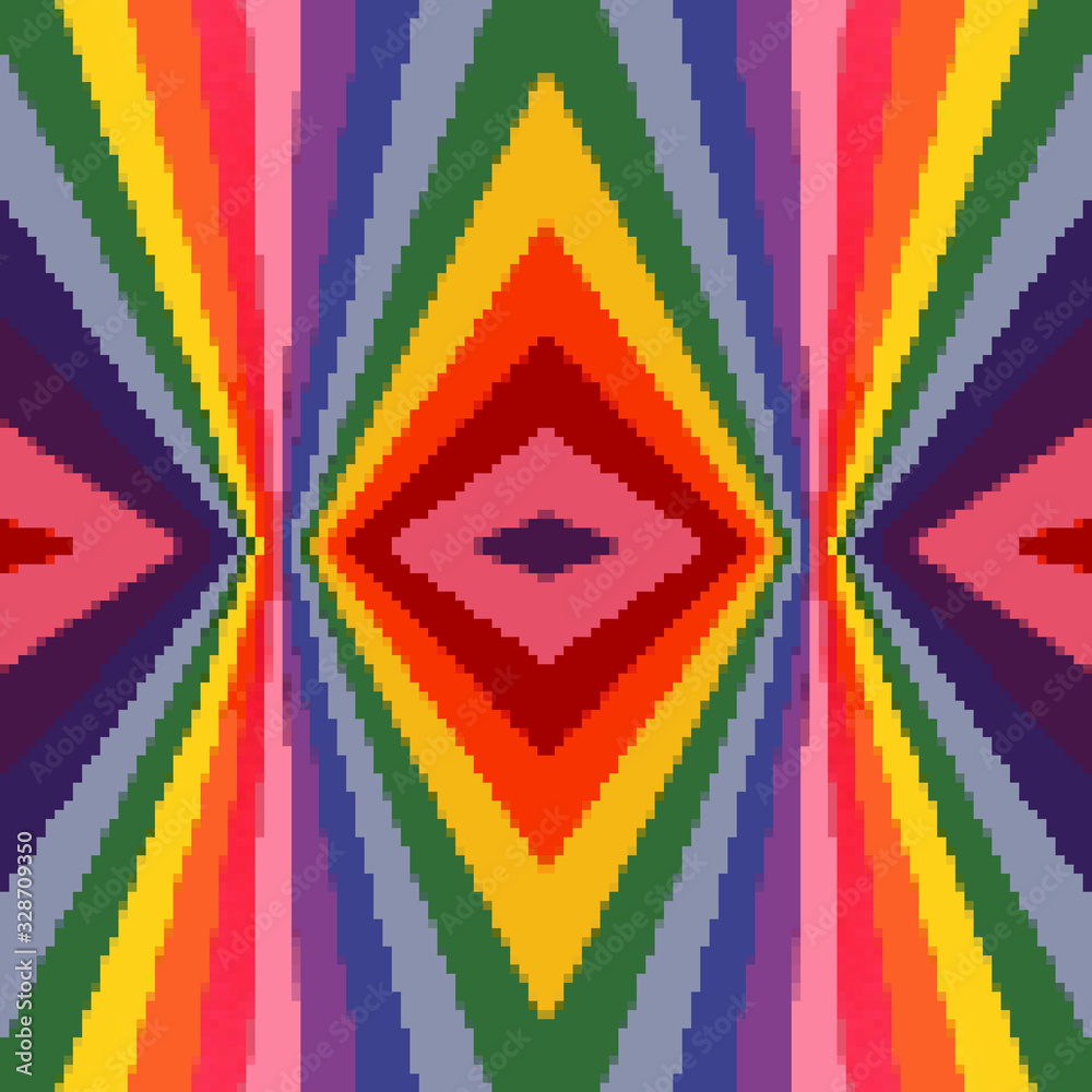 Vector pixel retro futuristic background. Retro Wallpapers. Seamless ...