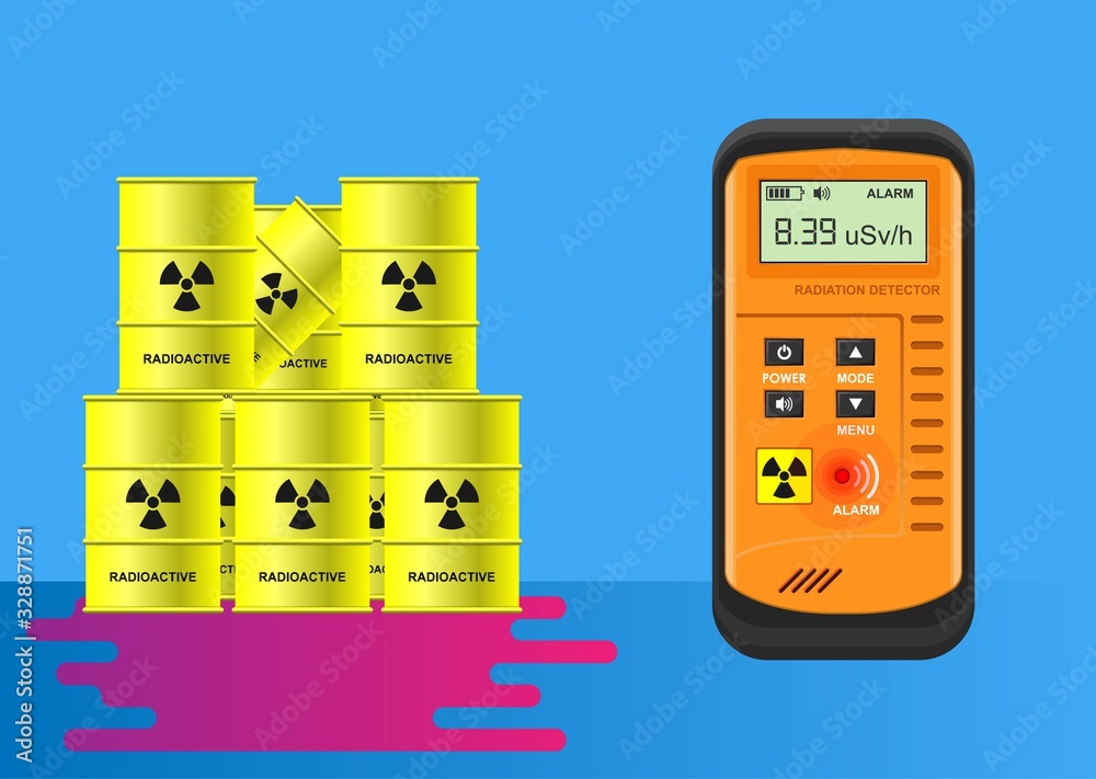 Radioactive detector test device leak nuclear meter measurement atomic ...