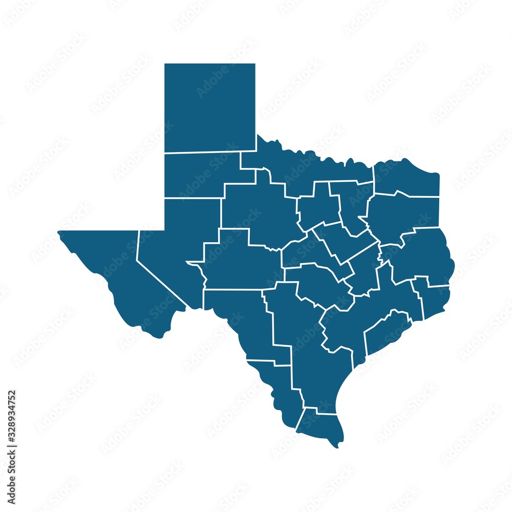 texas map Vector illustration. Stock Vector | Adobe Stock