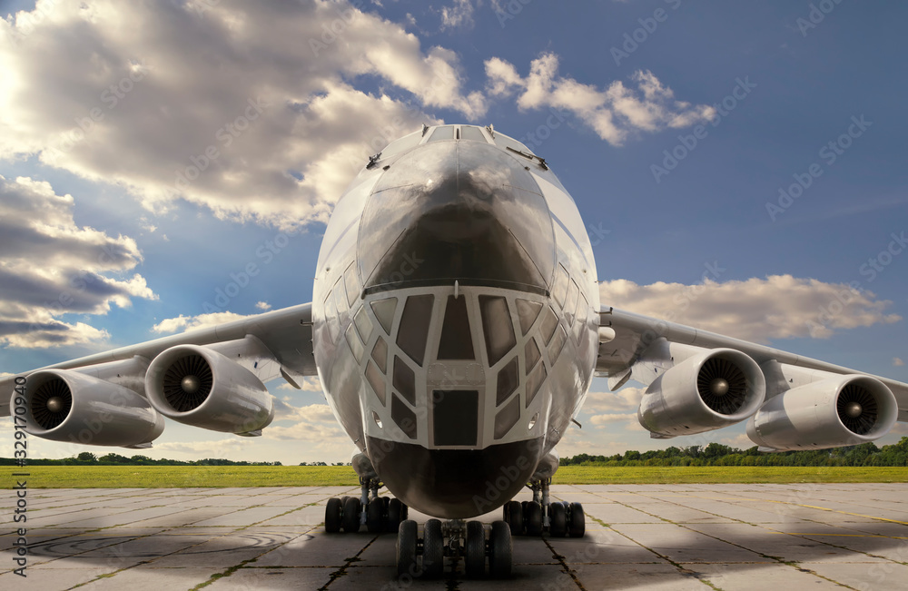 Big cargo jet airplane Stock Photo | Adobe Stock