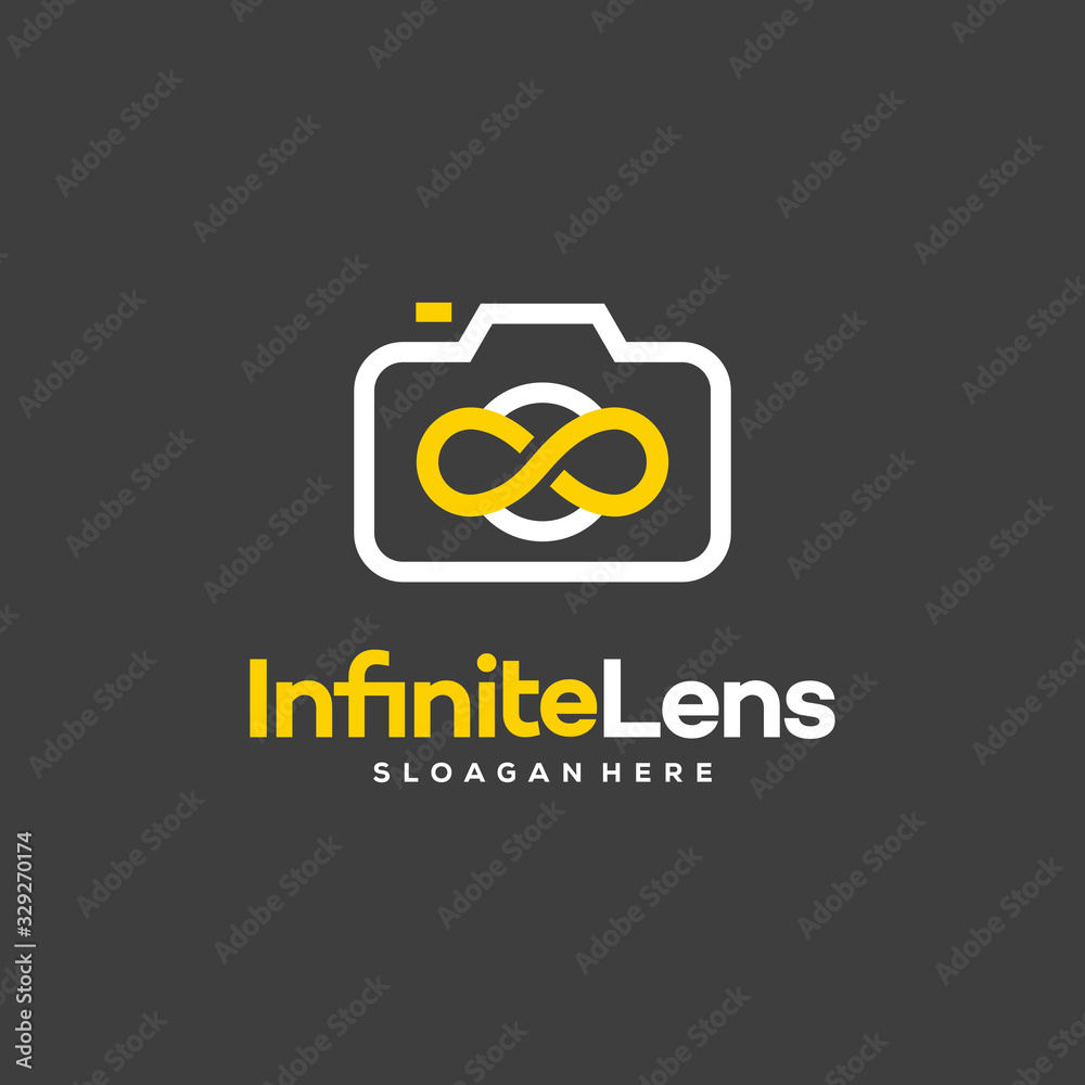 Infinity Lens Photography logo designs concept vector, Infinity and ...