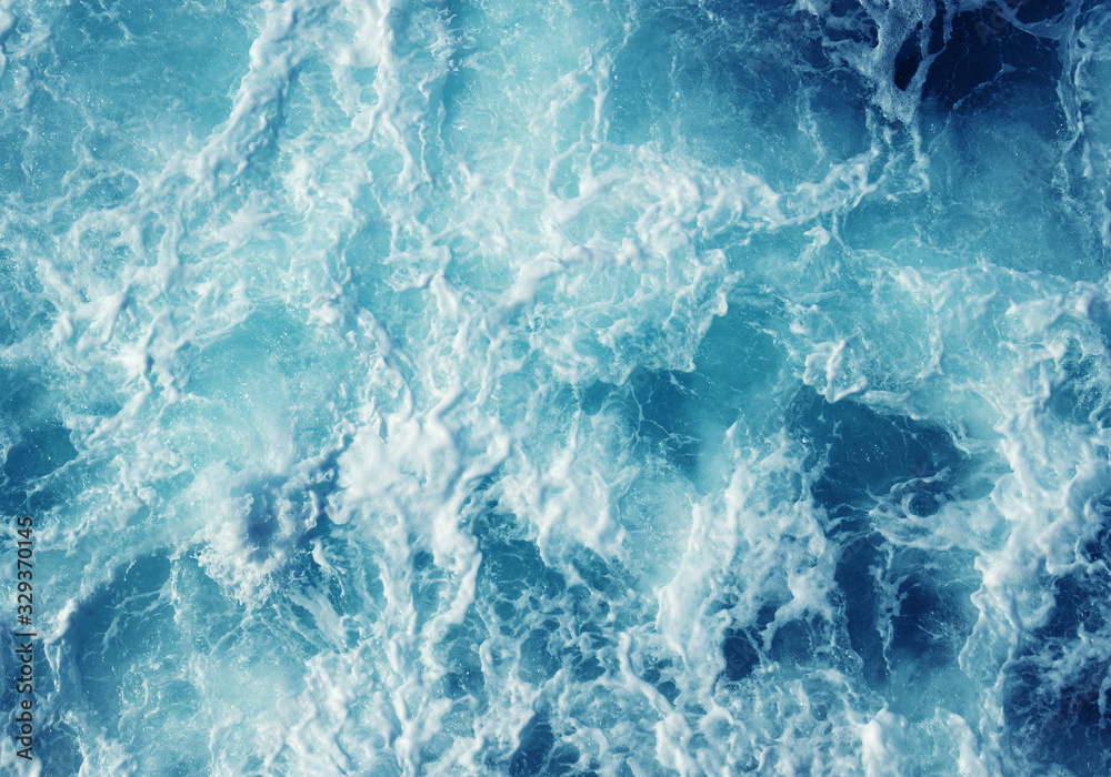 Sea water top view. Abstract wave background. Stock Photo | Adobe Stock