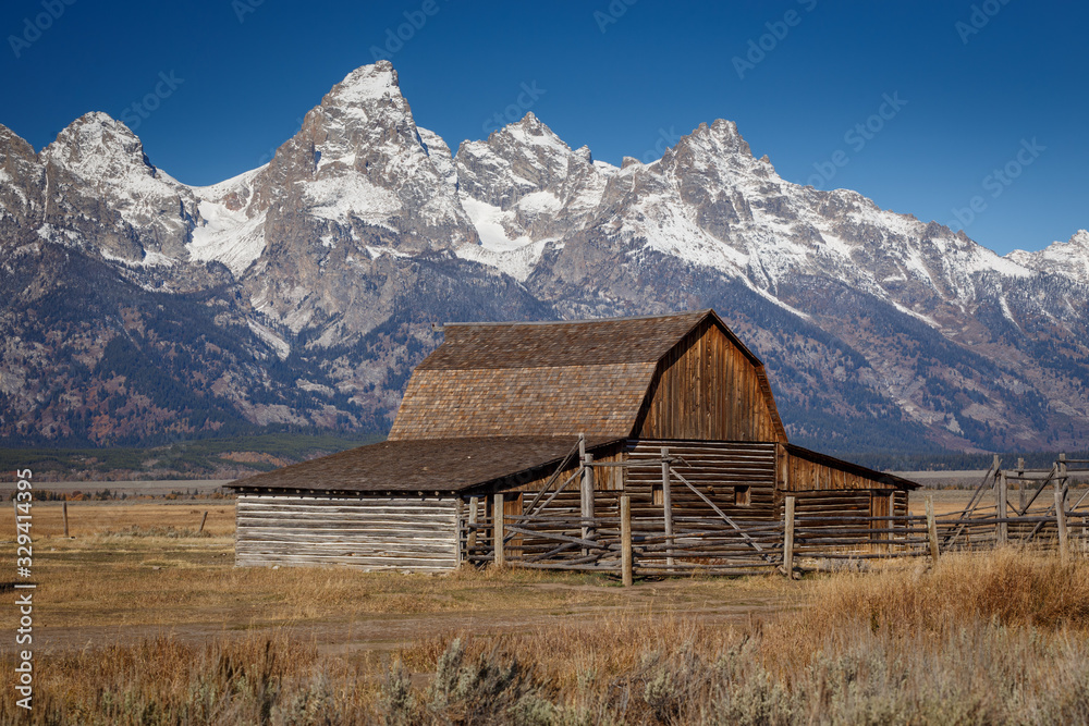John Moulton Barn within Mormon Row Historic District in Grand Teton ...