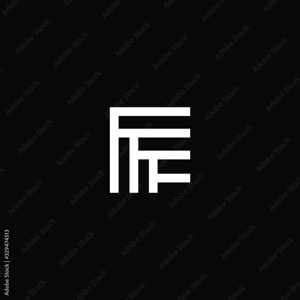 Title: Minimal elegant monogram art logo. Outstanding professional ...