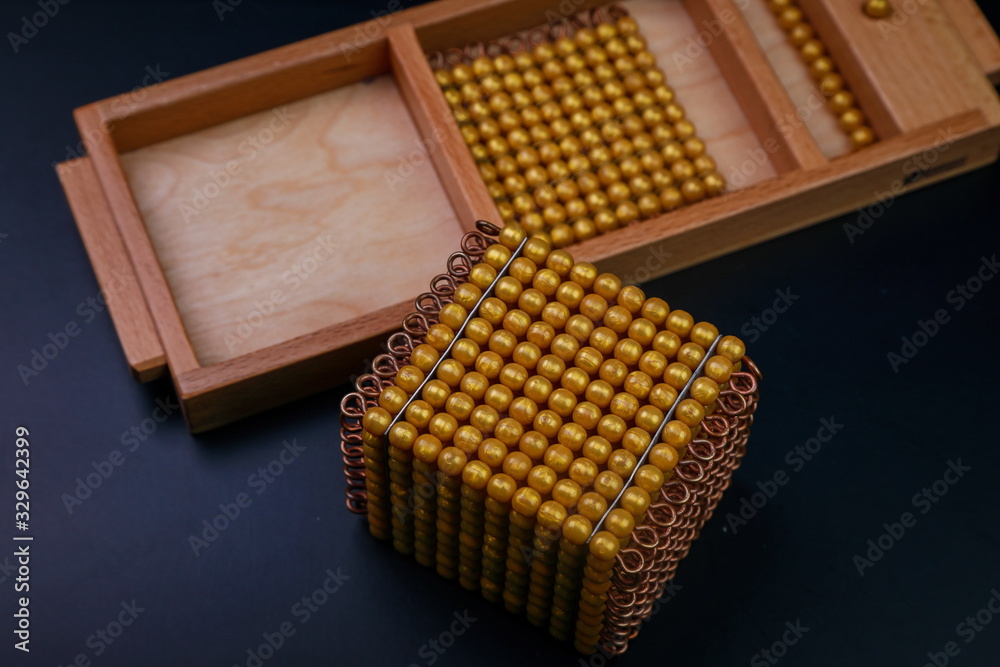 montessori golden material mathematics number decimal system number ...
