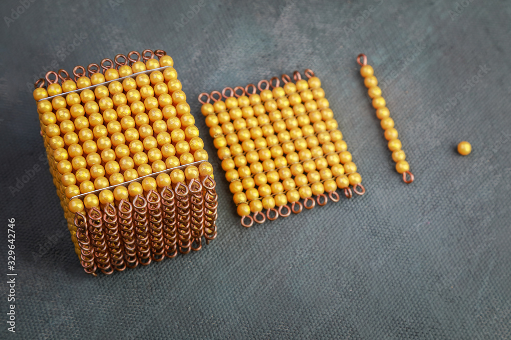 montessori golden material mathematics number decimal system number ...