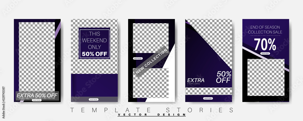 Editable Story background template. Vector Modern design background for ...