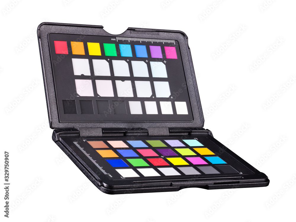 Rainbow color palette or colorchecker calibration passport for post ...