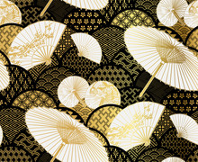 Seamless Asian Fan Background Free Stock Photo - Public Domain Pictures