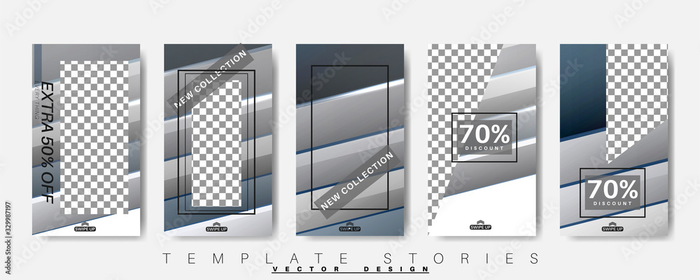 Story background template that can be edited. Vector background for ...