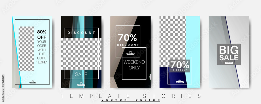 Story background template that can be edited. Vector background for ...