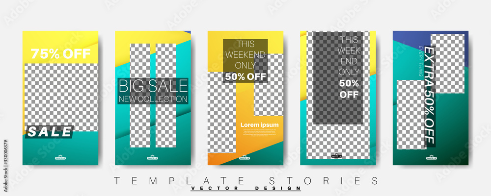 Editable story background template. Vector background for modern ...