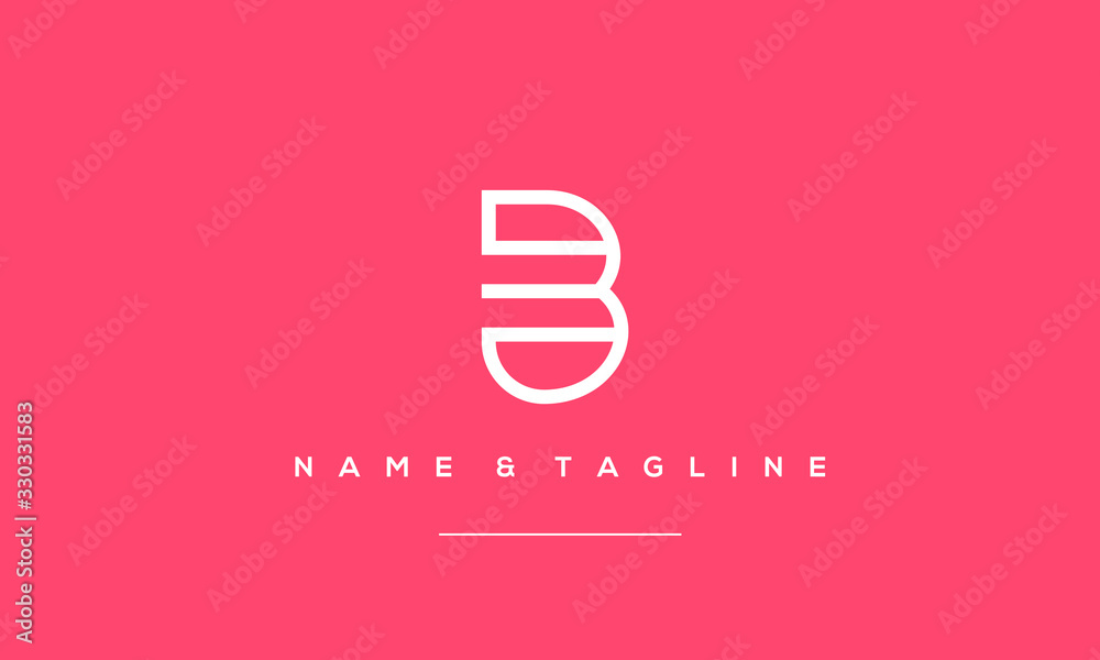 b symbol, b symbool, b logo, web, concept, idea, trendy, monogram ...