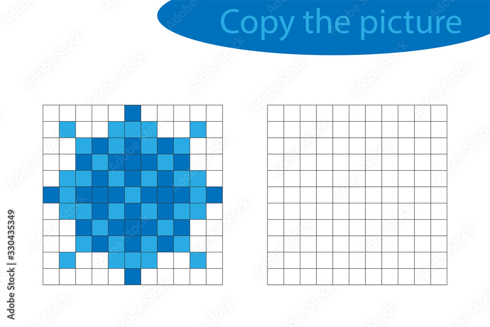 Copy the picture, pixel art, mandala cartoon, drawing skills training ...
