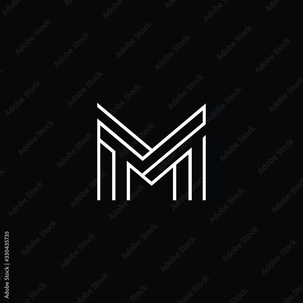 Minimal elegant monogram art logo. Outstanding professional trendy ...