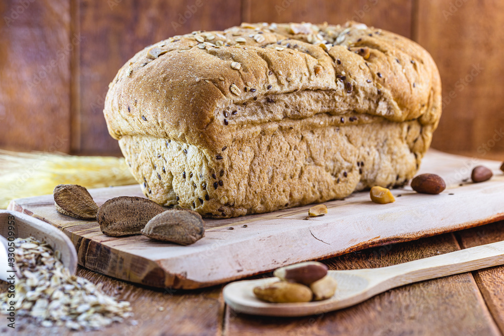 gourmet bread made from Brazil nuts and oats. Healthy bread, Brazilian ...