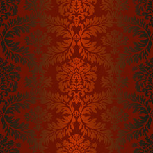 Damask Pattern Background Orange Free Stock Photo - Public Domain Pictures
