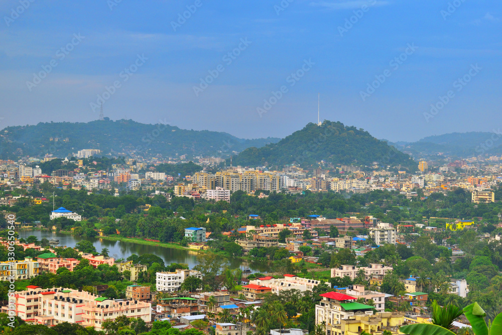 Aerial view of Guwahati city in Assam, India Stock Photo | Adobe Stock