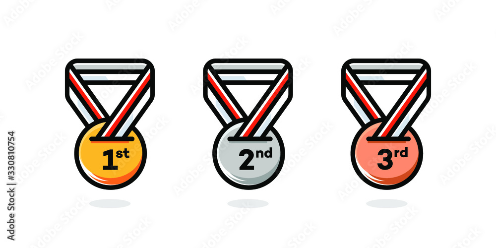 1st 2nd 3rd medal first place second third award winner badge guarantee ...