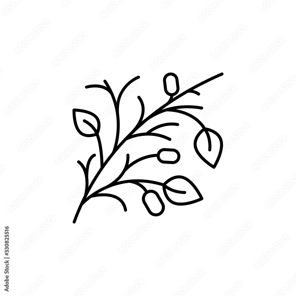 Branch, tree, flowering icon. Simple line, outline vector elements of ...