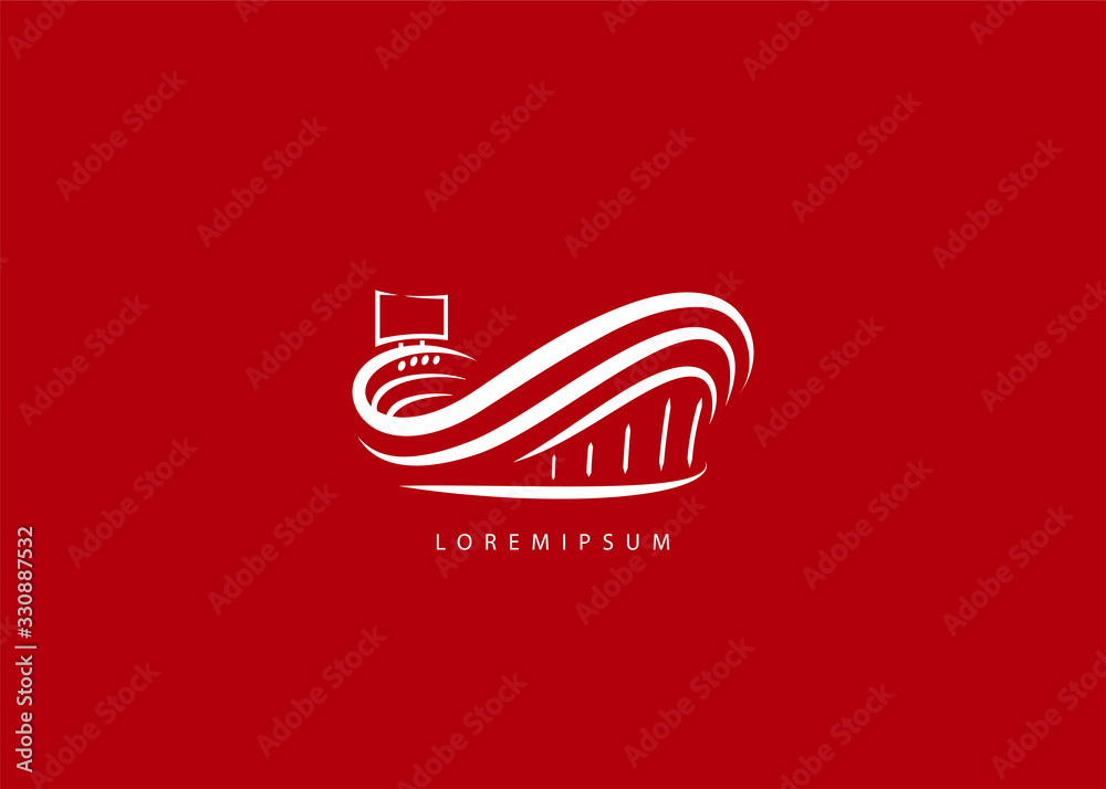 Stadium Logo Vector - Sport Stadium modern elegant Illustration icon ...