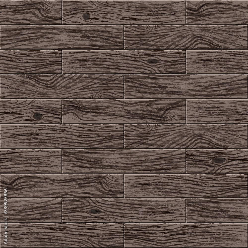 Dark gray wood plank texture seamless pattern. Realistic wooden boards ...