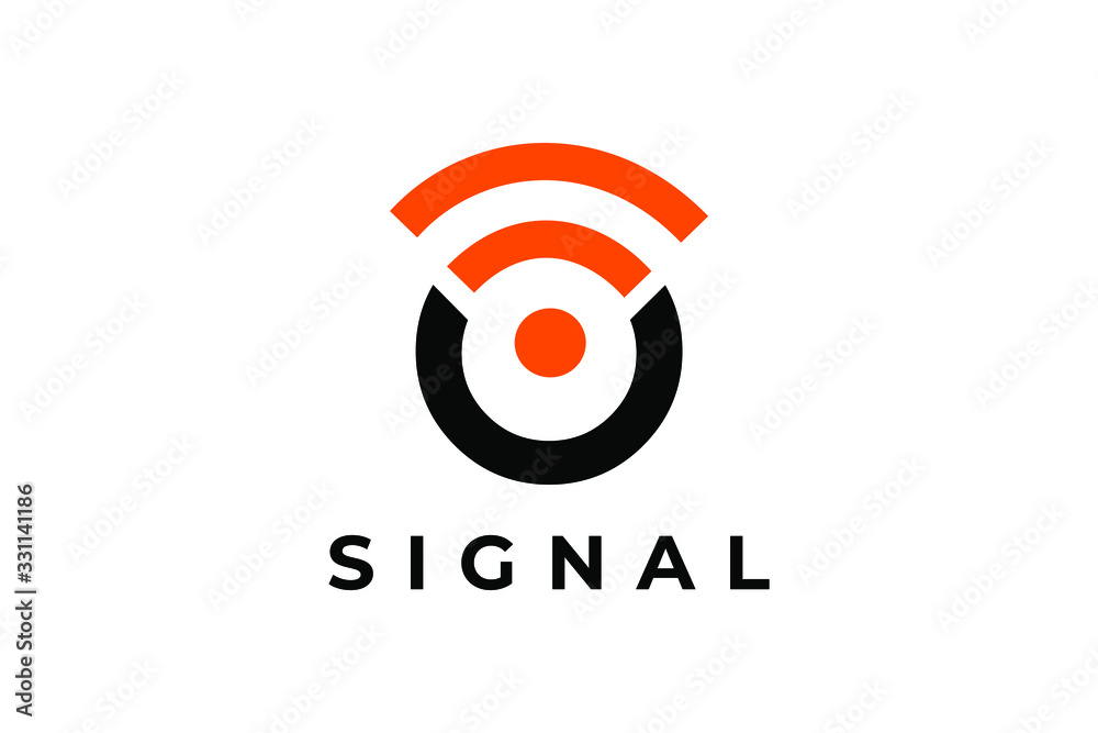 Circle signal for logo design concept, very suitable in various ...